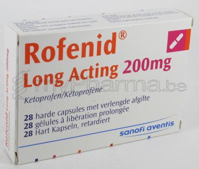 : Home > ROFENID LONG ACTING 200 MG 28 CAPS