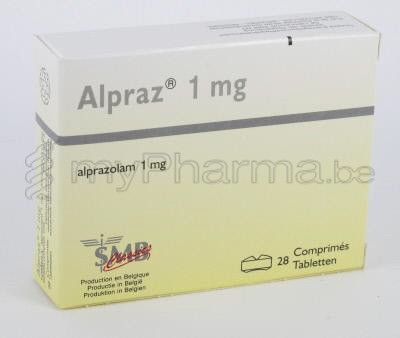 : Home > Zoek op actief bestanddeel - A - Alprazolam - ALPRAZ 1 MG 28 TABL
